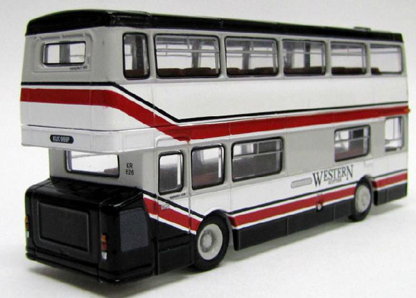 1:76 White Western Scottish London Double Decker Bus Model [LB7T047 ...