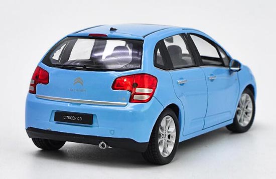 Red / Blue 1:24 Scale Welly Diecast 2010 Citroen C3 Model [NB3T581 ...