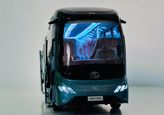 Blue 1:38 Scale Diecast King Long MerryCombo Coach Bus Model [RB2T025 ...